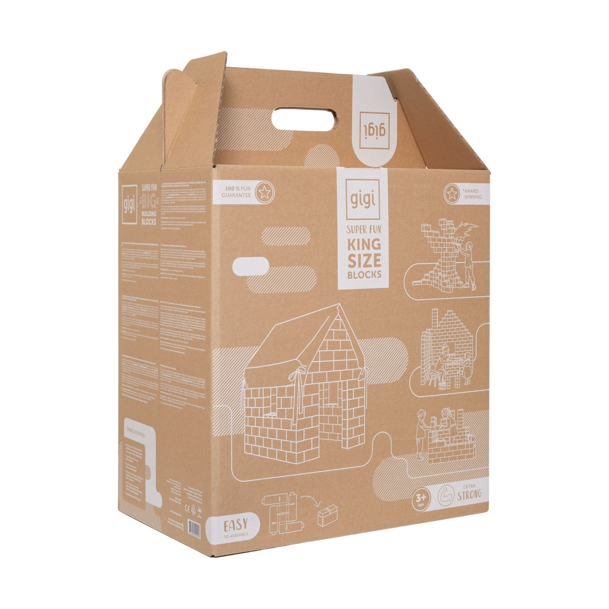 Giant Cardboard 200 pieces XXL building blocks set for Kids – GIGI TOYS